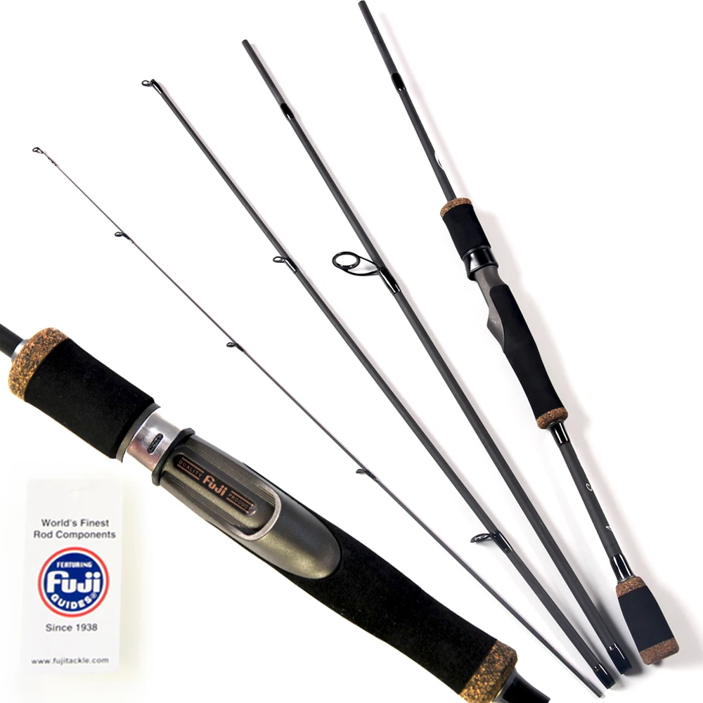 Travel-Spinning-Fishing-Rod-Fuji-Reel-Seat-Fast-Action-2-1m-4-Sections ...
