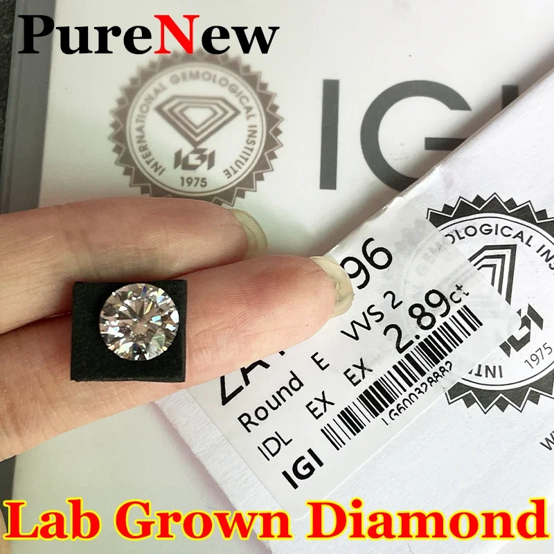Wholesale 0.3ct 0.5ct 1ct 1.5ct 2ct 10ct HPHT CVD Round Lab Grown ...
