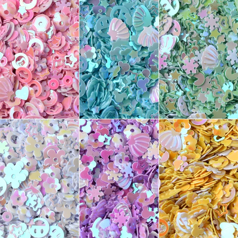 20g/50g/100g/Bag Mixed Sequins PVC Confetti Glitter Sequins For Crafts ...