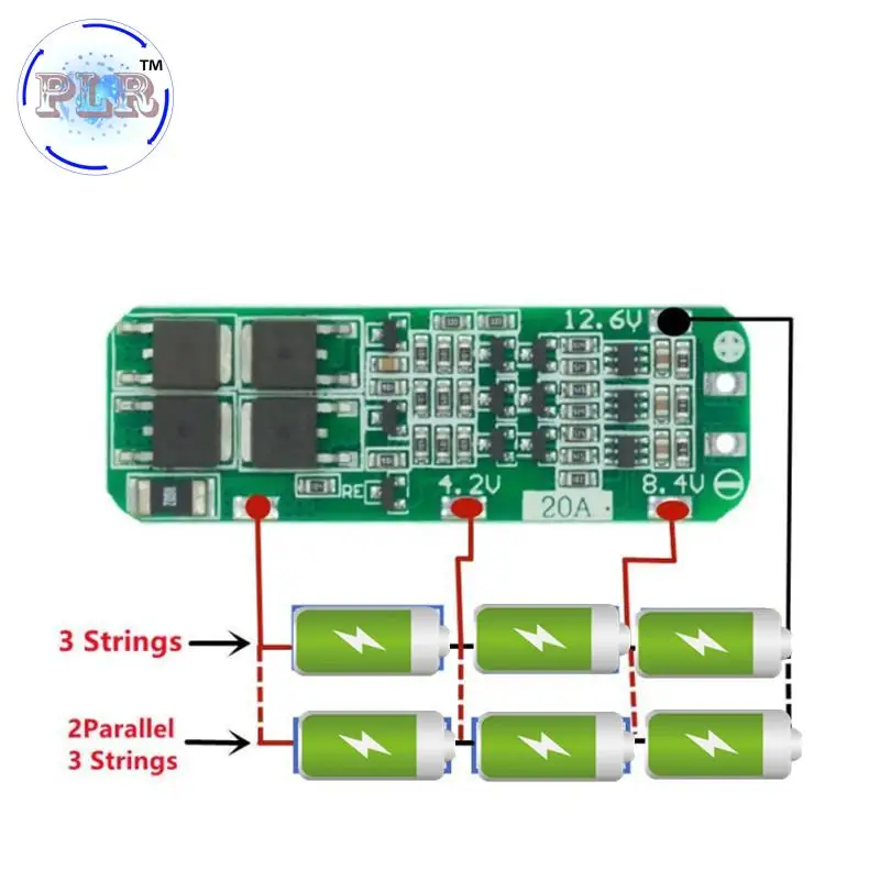 1pcs-SAMIORE-ROBOT-3S-20A-Li-ion-Lithium-Battery-18650-Charger-PCB-BMS ...