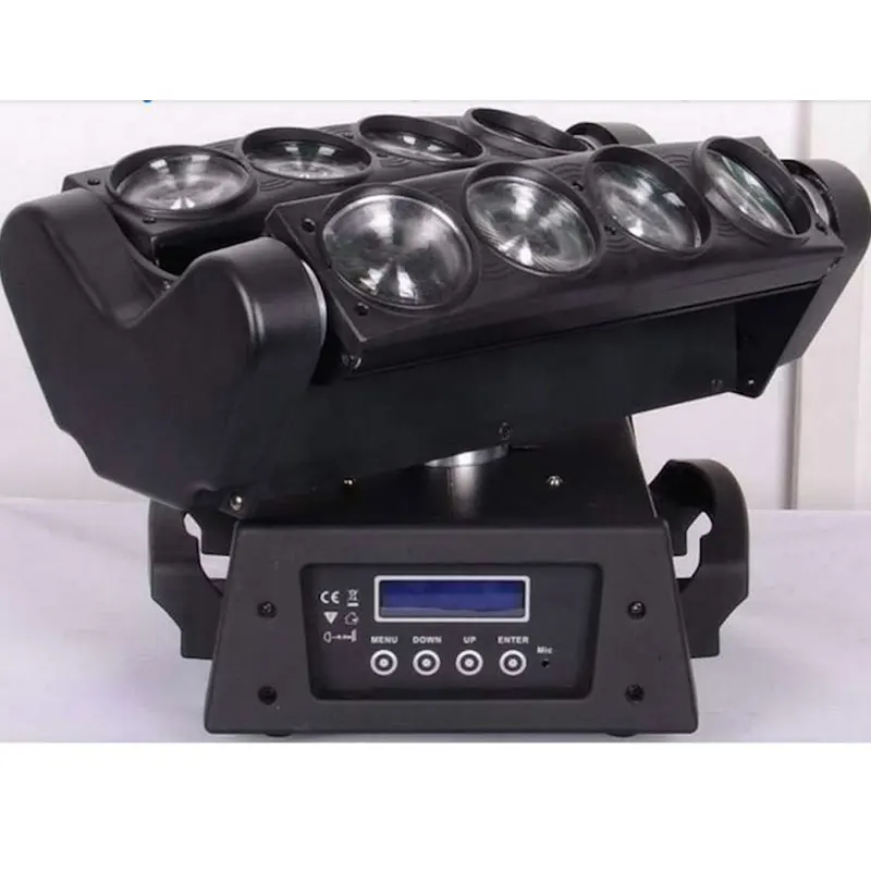 10Pcs-Led-Spider-light-8X10W-WHITE-Moving-Head-White-Beam-Light-8-Eyes ...