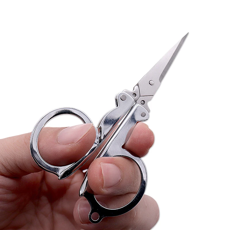 3Size Folding Scissors Pocket Travel Small Crafts Sharp Blade Mini ...