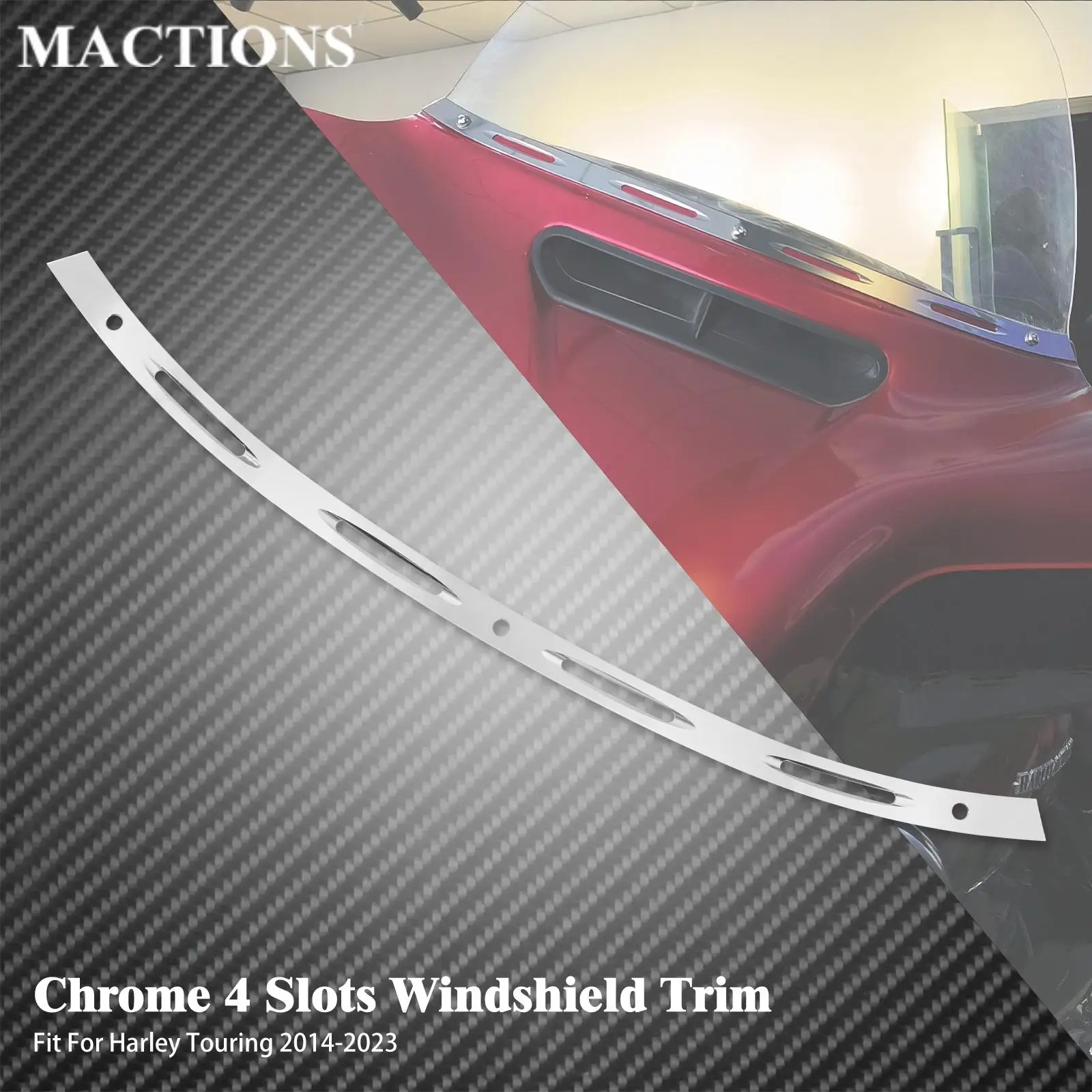 Motorcycle-Windscreen-Trim-Fairing-CNC-For-Harley-Touring-Electra ...