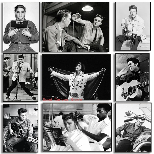 Elvis Pop Art Black And White