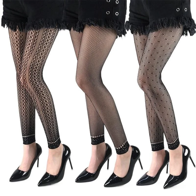 sexy-women-black-fishnet-pantyhose-tights-chic-fashion-tattoo-stocking ...