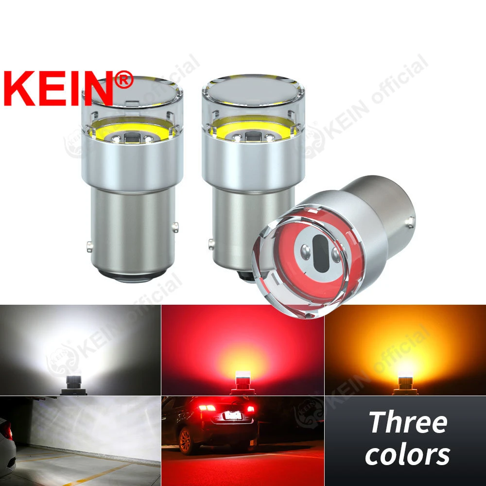 KEIN 12V 24V COB Car Light 1156 BA15S P21W S25 R5W R10W 1157 BAY15D P21/5W Led Bulb Rear Fog ...