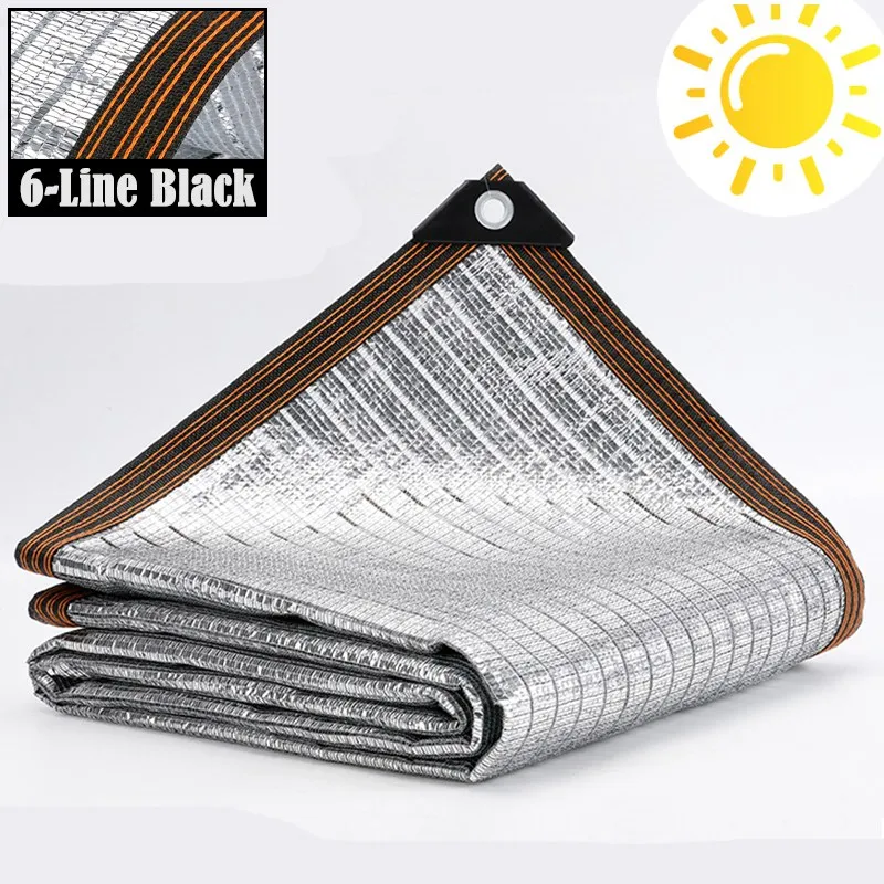 85-Shade-Rate-Aluminum-Foil-Sunshade-Net-Summer-Silvery-Reflective-Sun ...