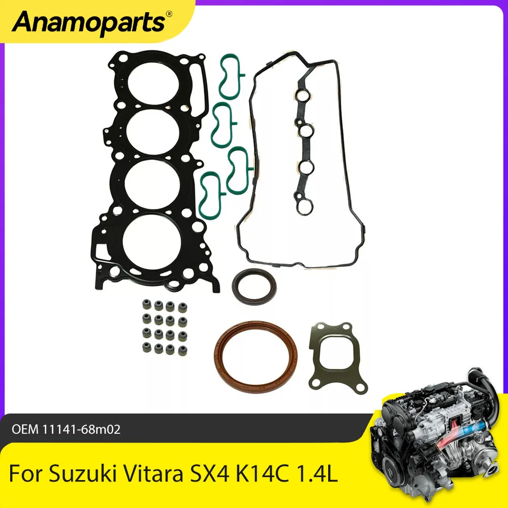 Engine Parts Full Gasket Set Fit 1.4 L T L4 For Suzuki Vitara SX4 S ...