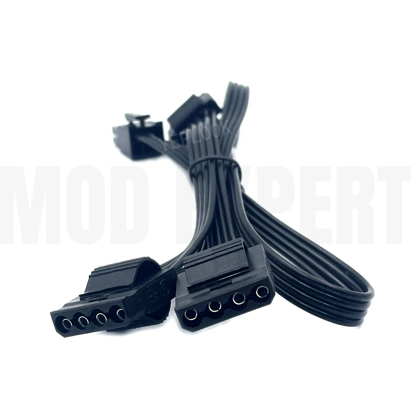 6Pin to 3x Molex Straight IDE 4Pin, PATA Peripheral Fan Power Cable for ...