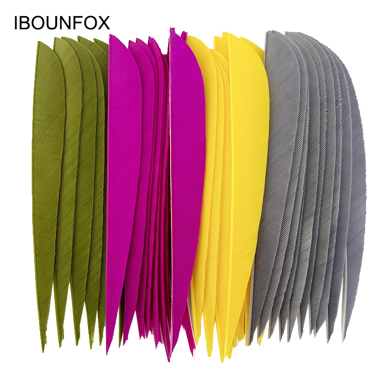 IBOUNFOX-Archery-Arrow-Feathers-5-Inch-50-Pcs-Turkey-Feather-Fletching ...