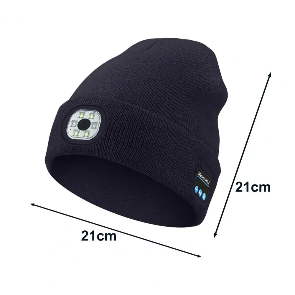 Led-Hat-Men-Glow-Cap-Rechargeable-Bluetooth-Led-Winter-Cap-with-High ...
