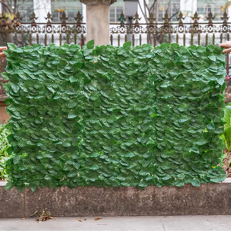 Artificial-Plant-Fence-Ivy-Hedge-Green-Leaf-Fence-Panels-rivacy-Fence ...