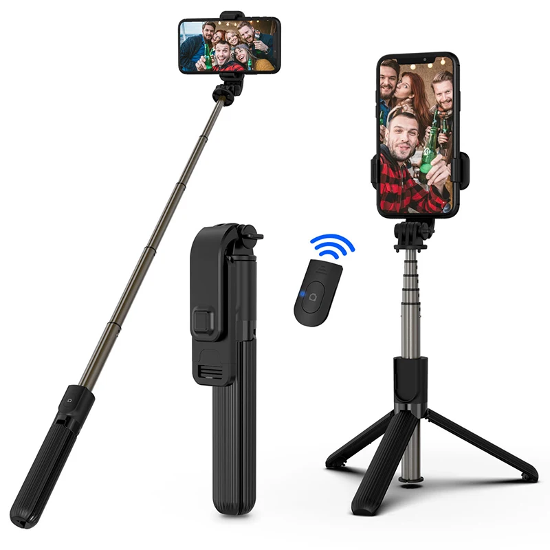 H1-Wireless-Bluetooth-Selfie-Stick-tripod-monopod-stand-Phone-holder ...