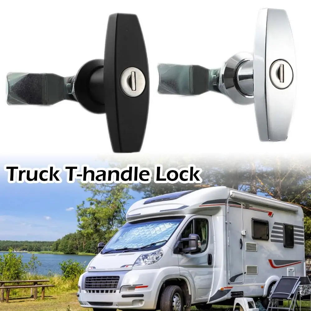 Truck-T-handle-Lock-with-Keys-Trailer-Latch-Camper-RV-Door-Replacement ...