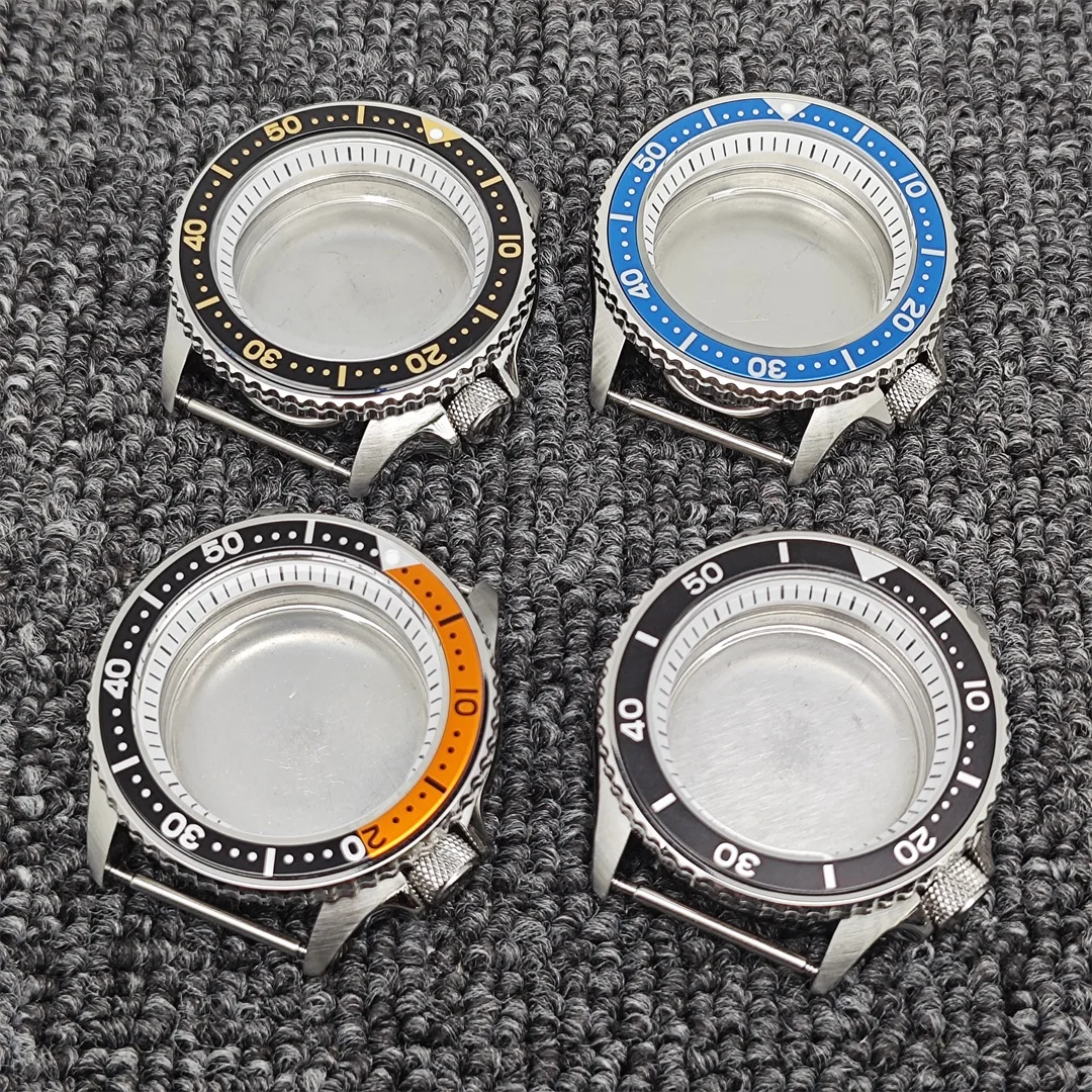 41-5mm-Watch-Case-White-Chapter-Ring-Bezel-Stainless-Steel-Set-Watch ...