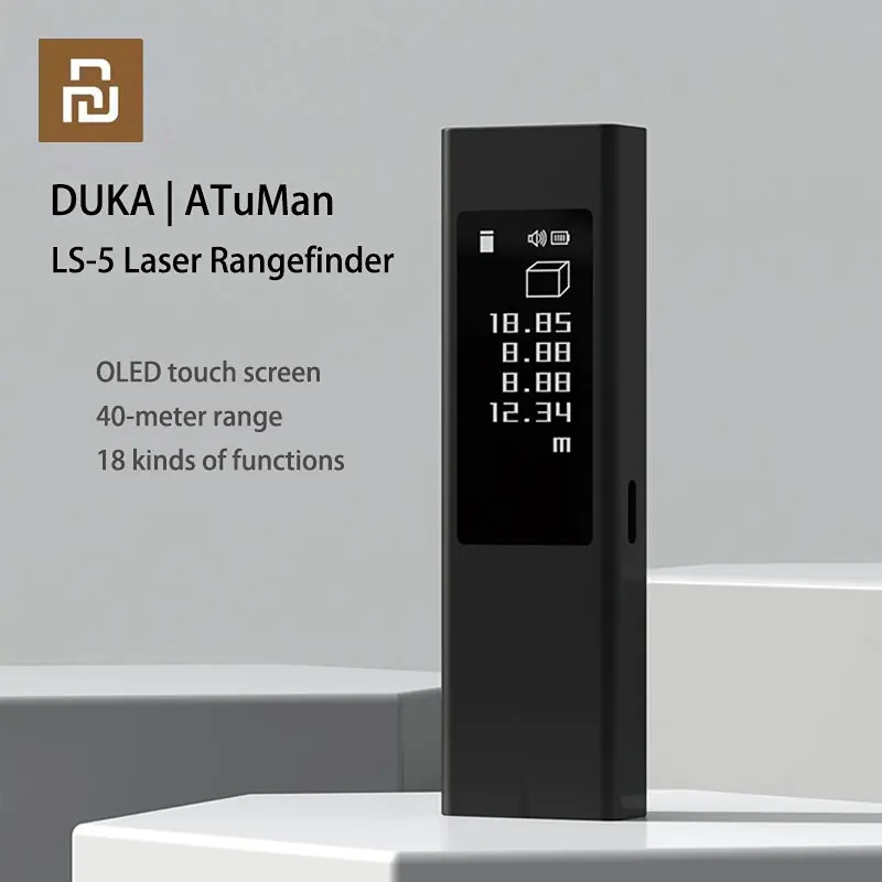 Xiaomi DUKA ATuMan LS5 Laser Rangefinder Distance Meter Touch Screen ...