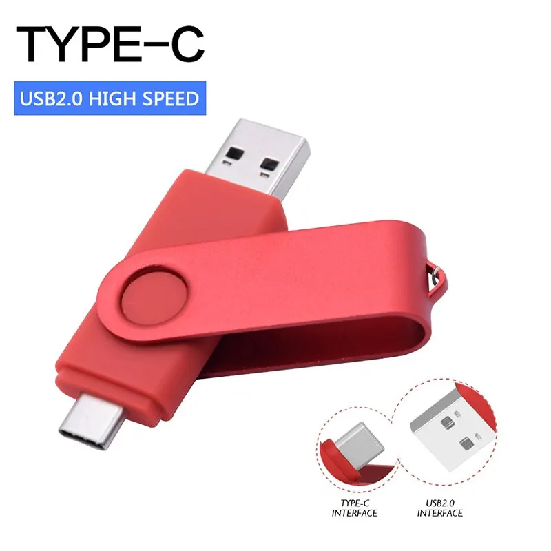 Type-c-Two-in-One-USB-Flash-Drive-Red-32G-Computer-Mobile-Phone-Dual ...