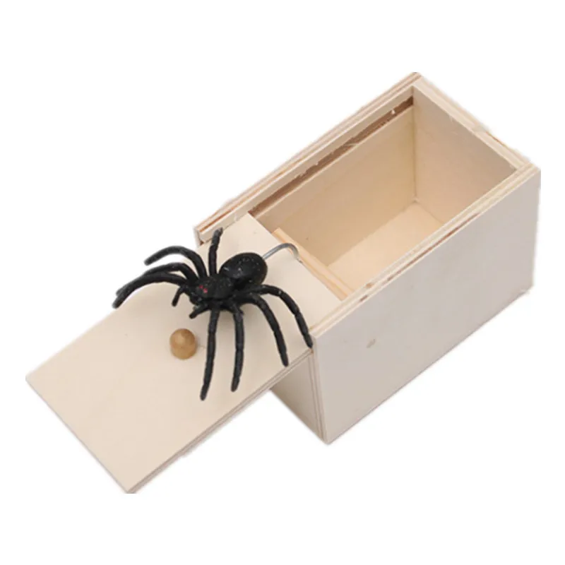 Holz-Streich-Box mit Überraschungs-Spinne: Das perfekte Scherz ...