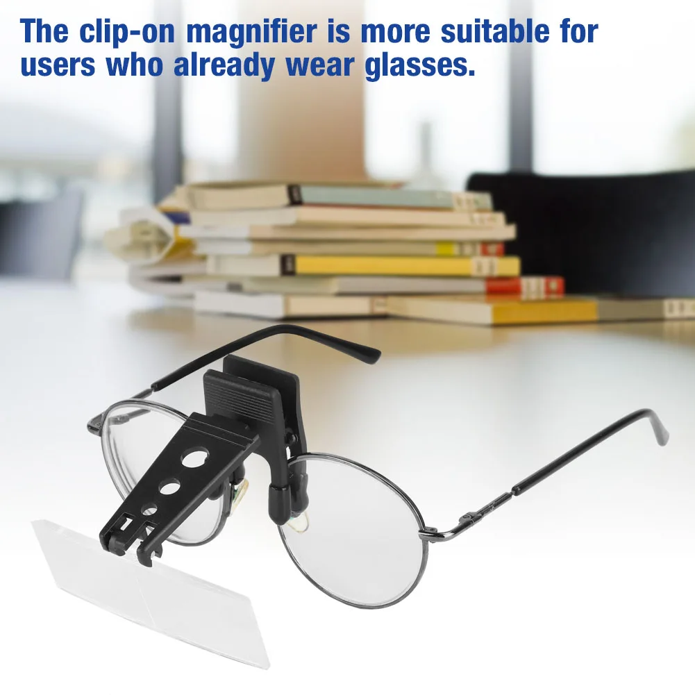 Clip-on-Magnifier-1-5x-2-5x-3-5x-Magnification-Plastic-Case-Clip-on ...