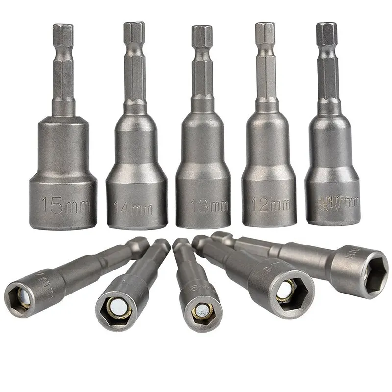 10pcs-set-6mm-15mm-Hex-Sockets-Sleeve-Nozzles-Nut-Driver-Set-Power-Nuts ...