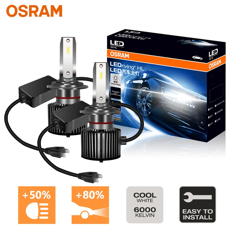 OSRAM-LED-H7-PX26d-12V-50W-CF-Version-Car-Headlight-4000LM-Power-Bright ...