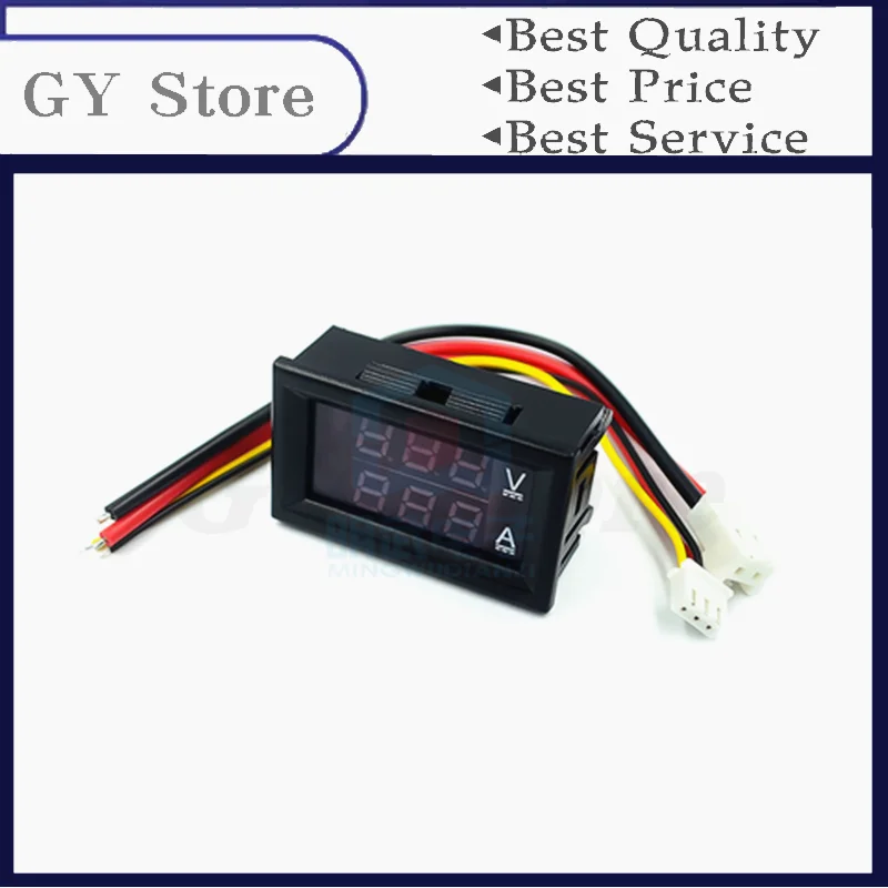 DC-0-100V-10A-Digital-Voltmeter-Ammeter-Dual-Display-Voltage-Detector ...
