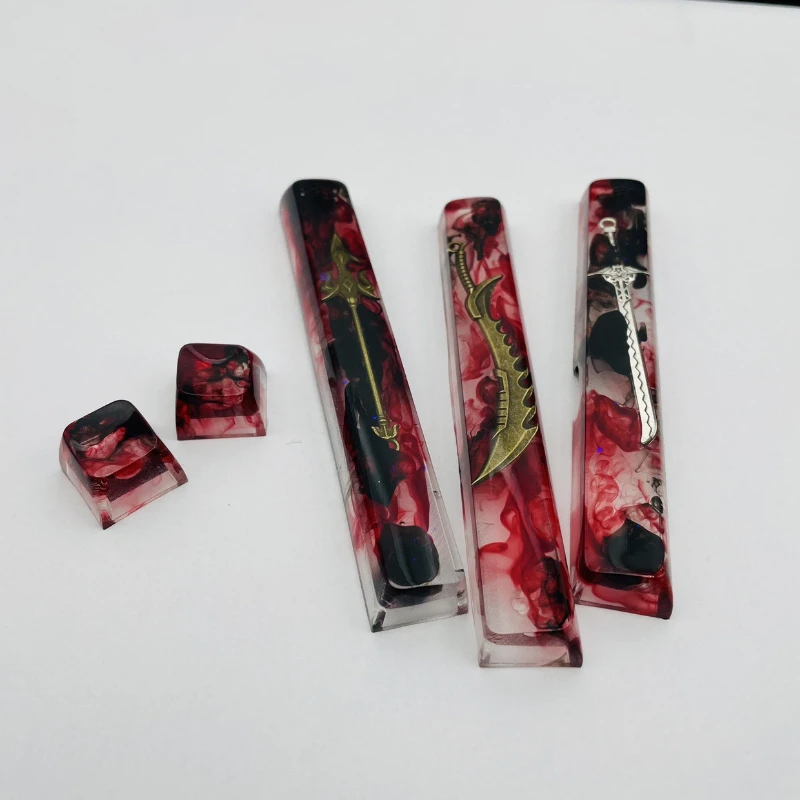 ECHOME-Custom-6-25u-Spacebar-Keycap-Sword-Artisan-Spacebar-Resin ...
