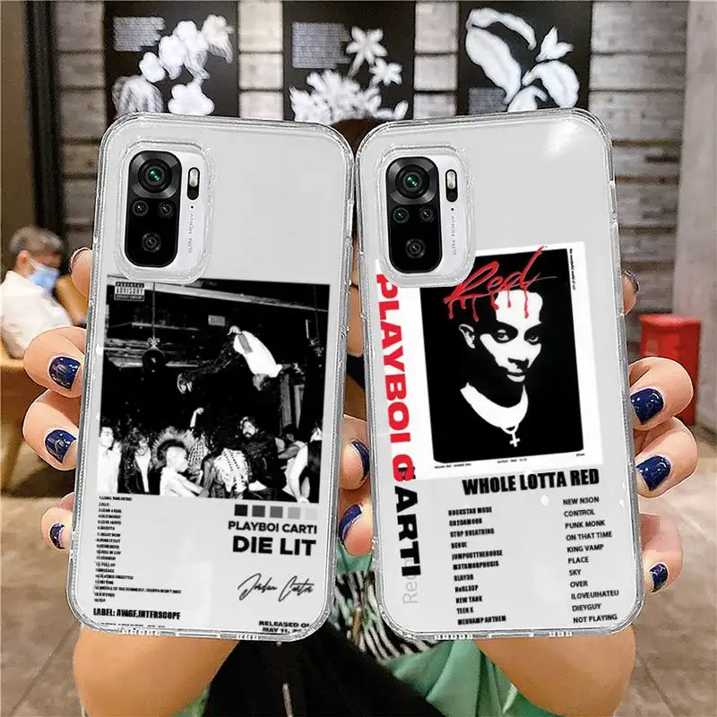 Playboi-Carti-Whole-Lotta-Red-Phone-Case-Transparent-for-Xiaomi-redmi ...