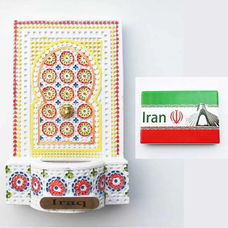 Middle East Tourist Souvenir Iraq Iran Fridge Magnets Tourism Memorial ...