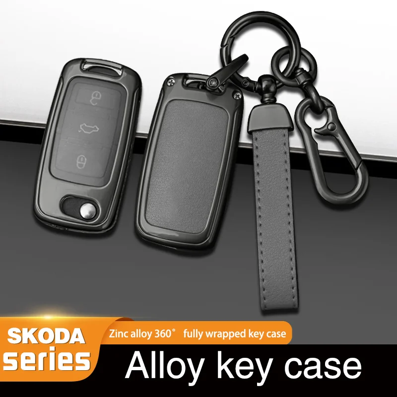 Zinc Alloy Folding Car Key Cover Case Bag For VW Volkswagen Polo Golf4 ...