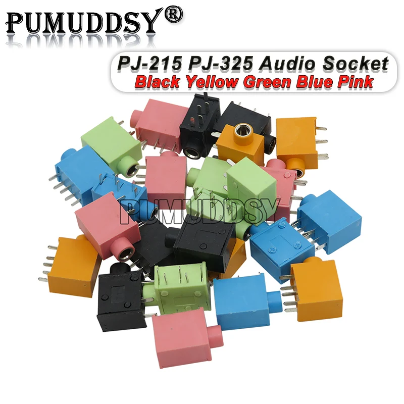 10PCS-Headphone-Jack-Socket-PJ-215-PJ-325-3-5mm-Female-Connector-For ...