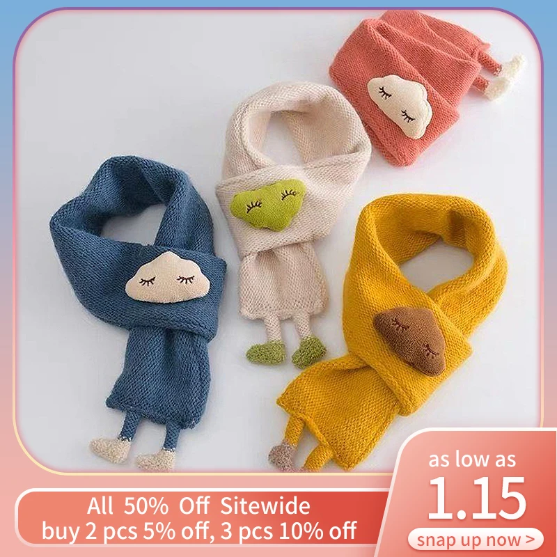 Cloud-Doll-Children-Short-Scarf-For-Boys-Girls-Autumn-Winter-Warm-Scarf ...