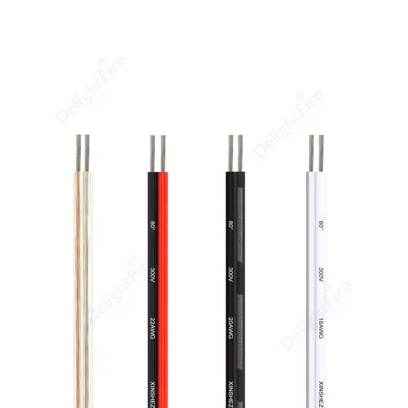 2-Pin-Electric-Cables-Tinned-Copper-Wire-24AWG-0-2mm2-Electrical-Wires ...