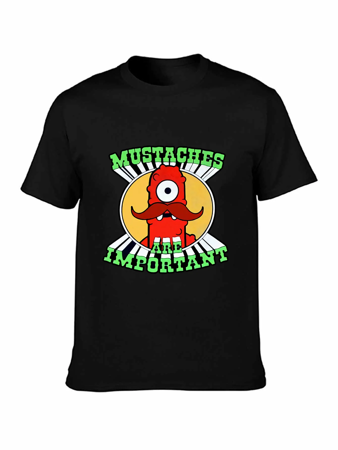 Yo Gabba Gabba Mens T-Shirt - Muno Mustaches are Import Image on Navy ...
