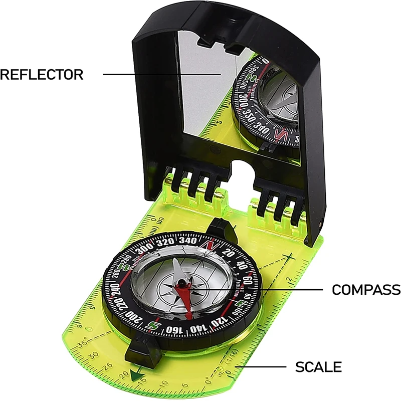 Compass-Scale-Map-Ruler-Mirror-Compass-With-Flip-Multifunctional-For ...