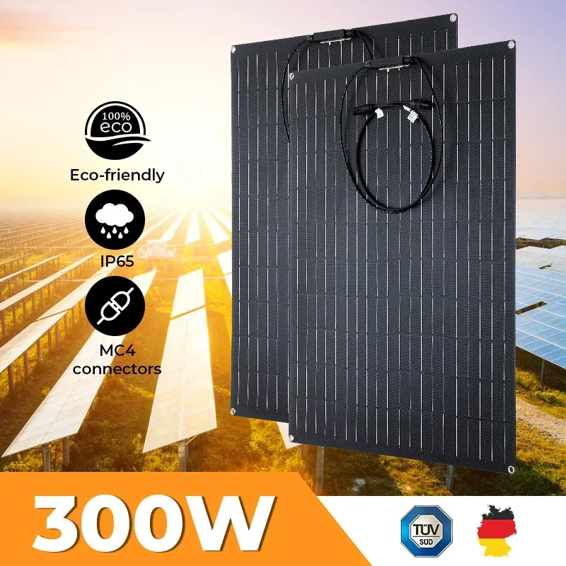 ETFE-300W-Solar-Panel-Kit-Flexible-Monocrystalline-PV-Module-High ...
