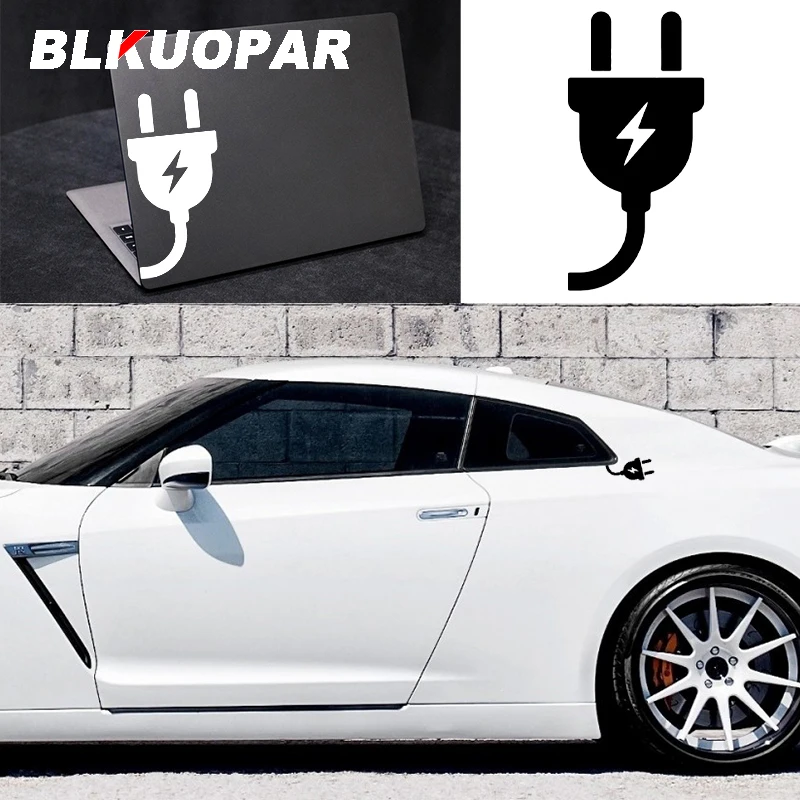 BLKUOPAR-Electric-Plug-Lightning-Sign-Car-Stickers-RV-Vinyl-Personality ...