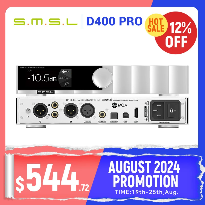 SMSL-D400-PRO-USB-DAC-AK4499EX-AK4191EQ-MQA-MQA-CD-Support-DSD512-32Bit ...