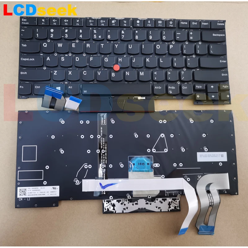 US-RU-Russian-English-Backlit-Keyboard-For-Lenovo-ThinkPad-P1-Gen-1-X1 ...