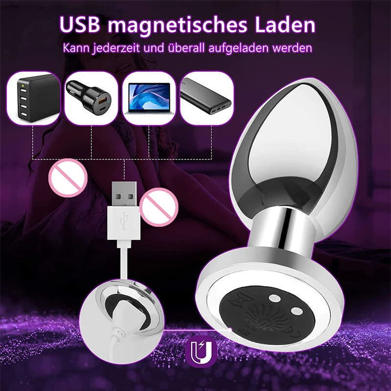 Erotic Games Anal Beads Vibrator Inflatable Butt Plug Sexy Cosplay ...