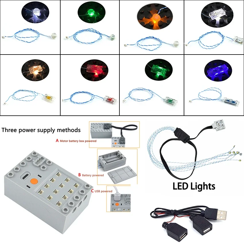 LED-Light-Building-Block-USB-5In1-Hub-1X1-Bluetooth-Control-Light ...