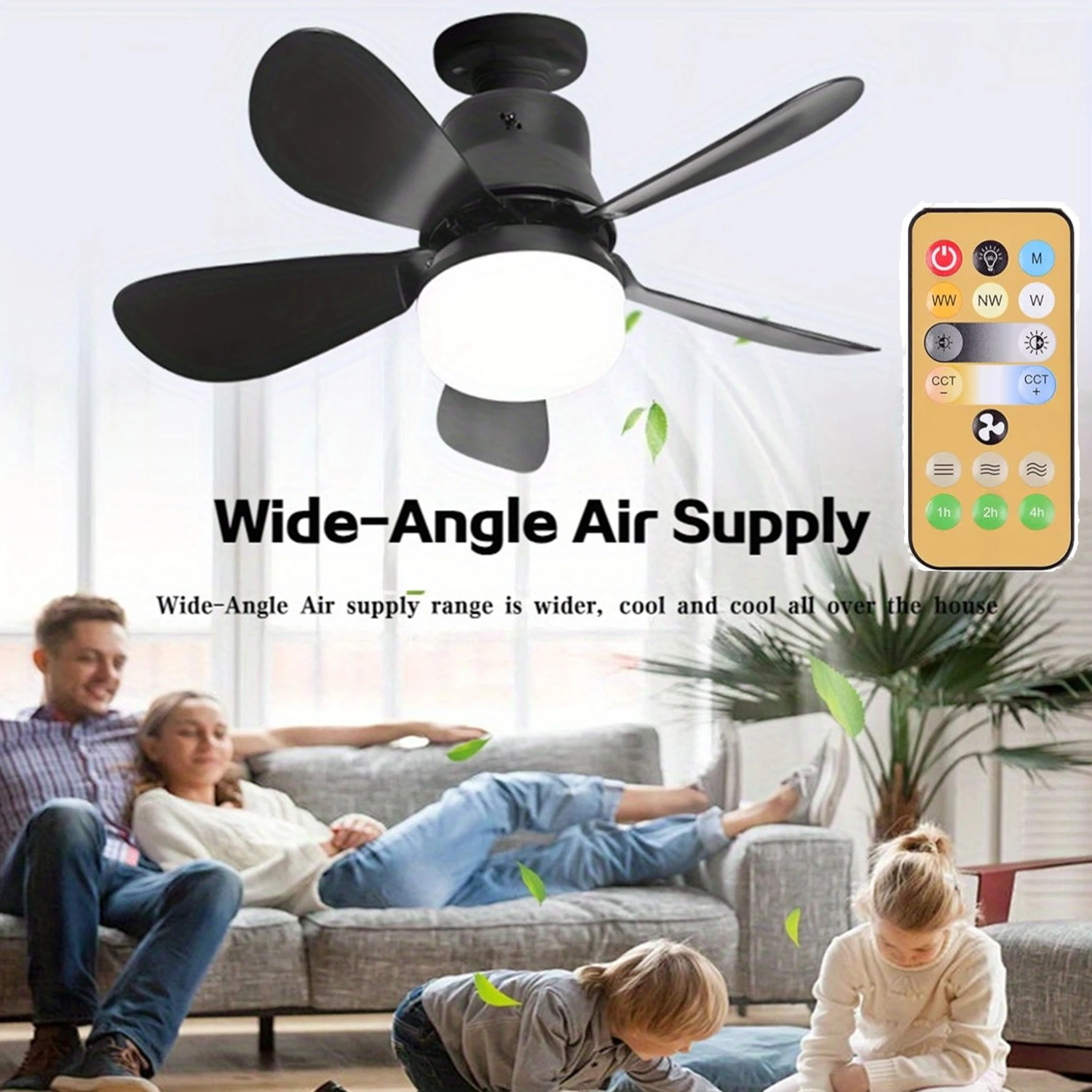 LED-Ceiling-Fans-with-Lights-and-Remote-3-Light-Modes-30W-Ceiling ...