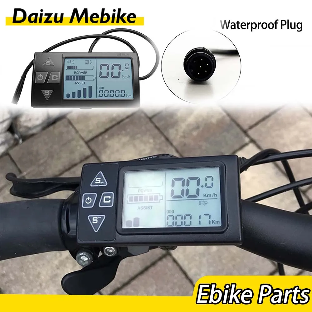 E-Bike-Computer-Electric-Bicycle-LCD-LED-Screen-Display-for-36V-48V-Ebike-Manual-Control ...