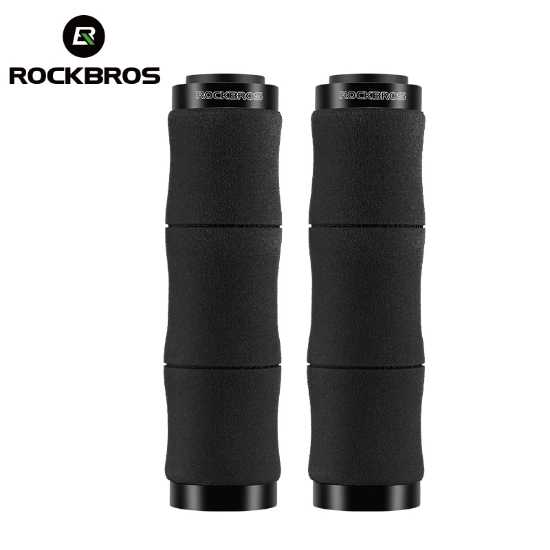 ROCKBROS Bamboo Joint Handlebar Grips EVA MTB Bike With Dust Plug Soft ...