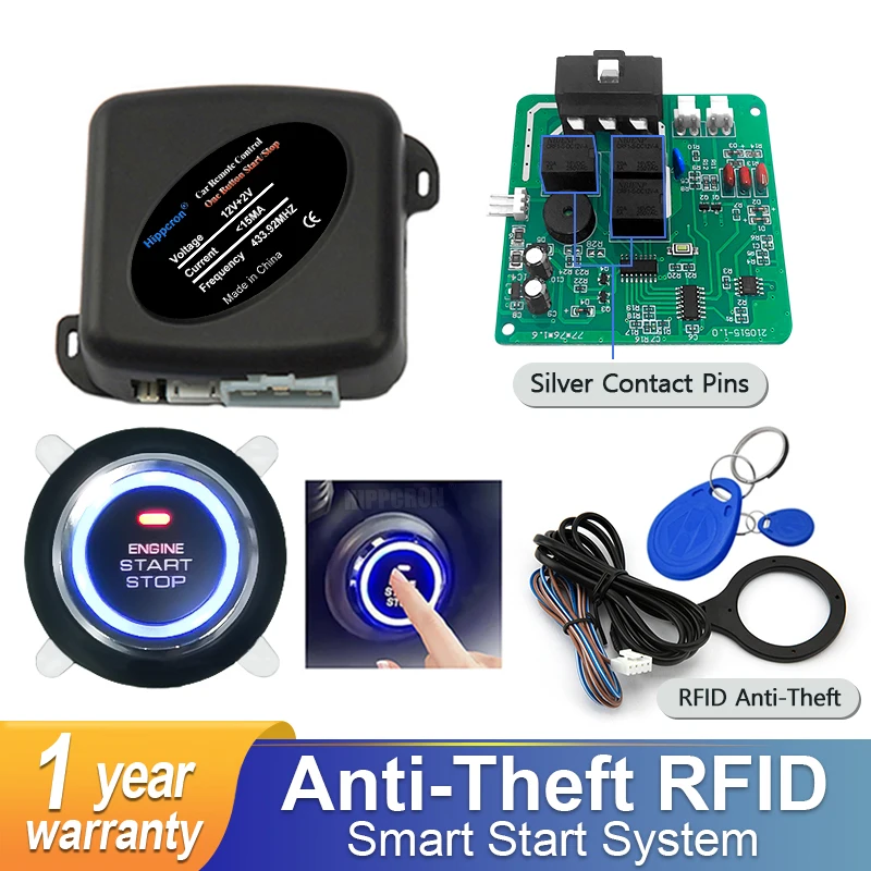 Hippcron-Car-Remote-Engine-Starters-Button-Door-Lock-Keyless-Entry ...