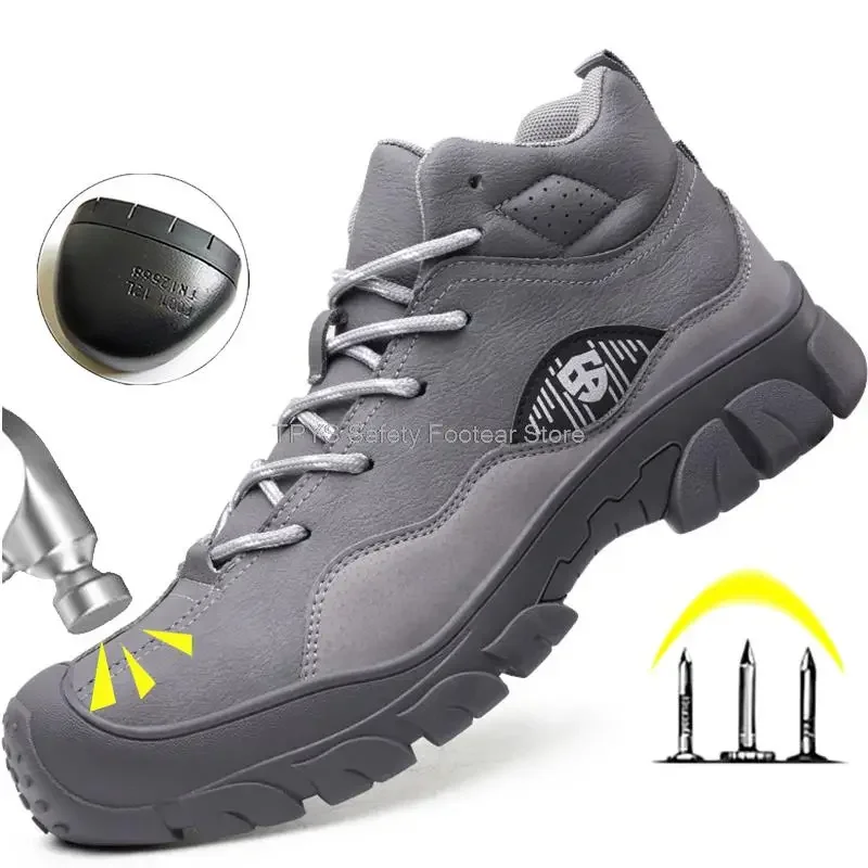 Wear-resistant-Safety-Shoes-Men-Steel-Toe-Work-Shoes-Anti-smash-Anti ...