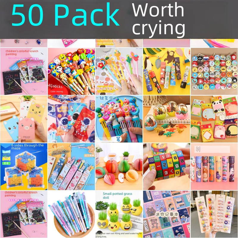 Creative-Stationery-Set-Blind-Box-Study-Supplies-Children-s-Gift-Back ...