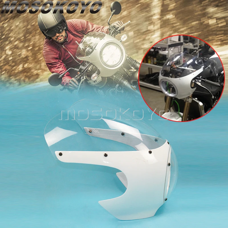 Motorcycles-Classic-Drag-Cafe-Racer-Fairing-Viper-Windshield-Windscreen ...