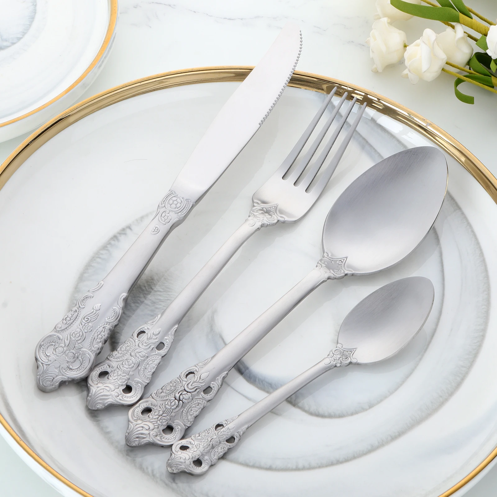 24pcs-Royal-Dinnerware-Stainless-Steel-Cutlery-Set-food-server-steak ...