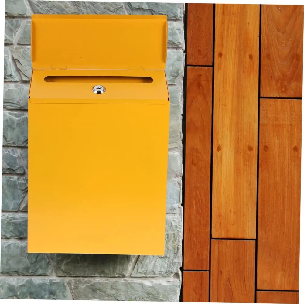 Metal-Wall-Mount-Mailbox-com-fechadura-com-chave-seguro-Postbox-porta ...
